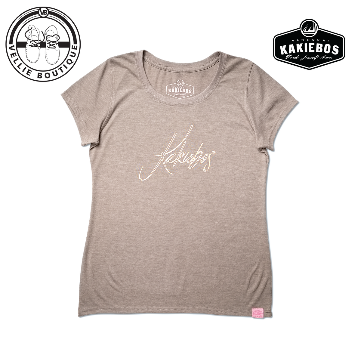 Kakiebos Ladies Plane Jane T-Shirt – Vellie Boutique t/a Vellie Cartel